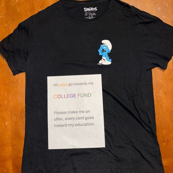Shirts | Smurfs Black Tshirt | Poshmark